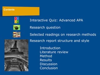Writing a research report | PPTX