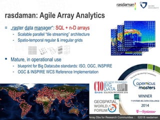 rasdaman: from barebone Arrays to DataCubes | PPT | Databases | Computer Software and Applications