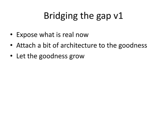 Bridging the divide between architecture and code (US version) | PPT | Free Download