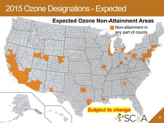2015 Ozone Standard Nonattainment Areas | PDF
