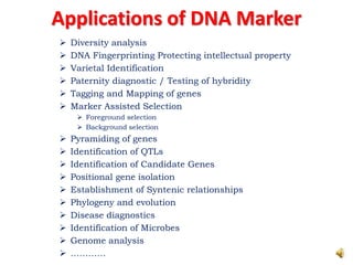 2018 02-14 dna markers introduction | PPTX