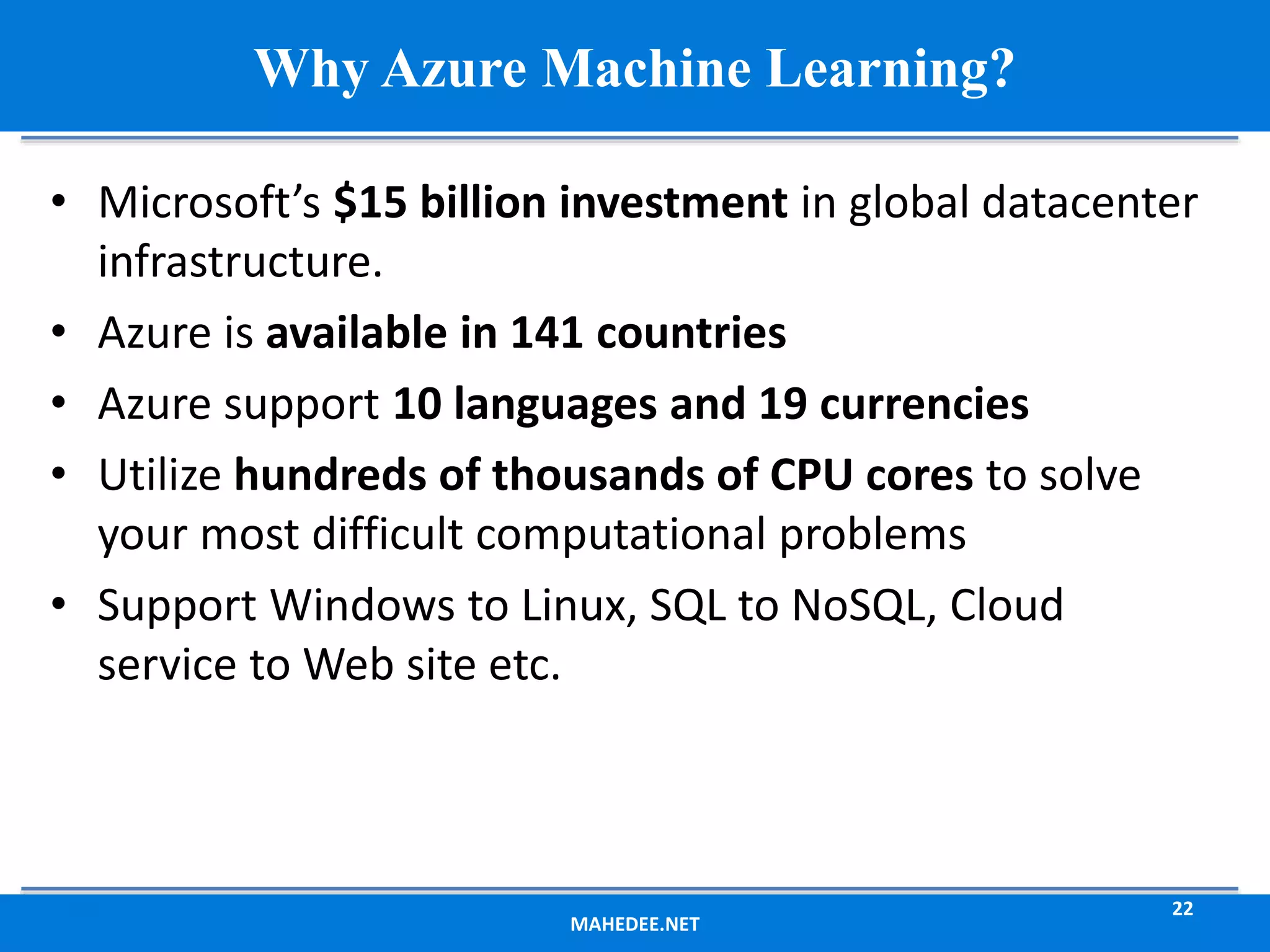 Azure Machine Learning | PPTX