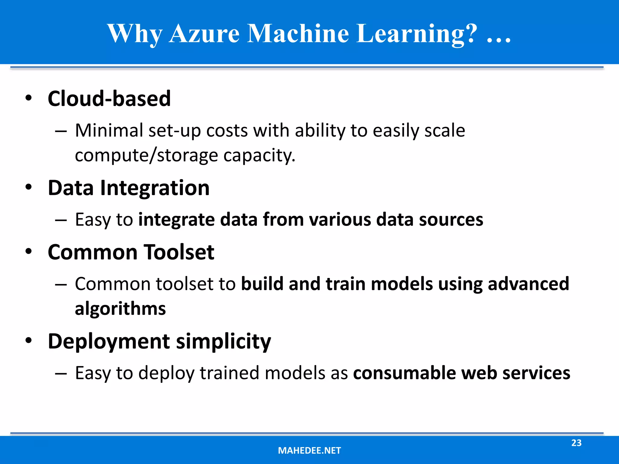 Azure Machine Learning | PPTX