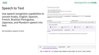 IBM Cloud Treehacks Tech Talk | PDF
