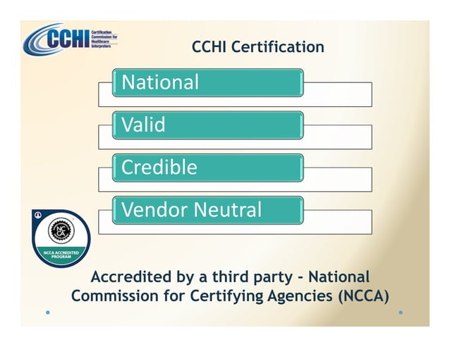 #Get certified with CCHI | PPT