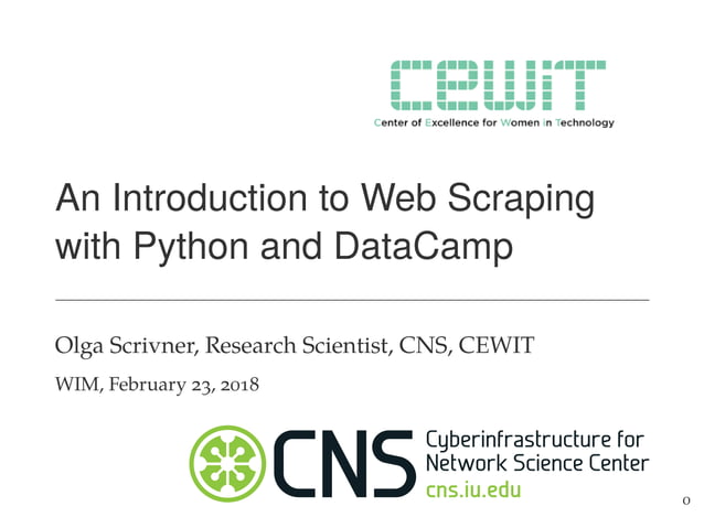 Introduction to Web Scraping with Python | PDF | Web Development | Internet