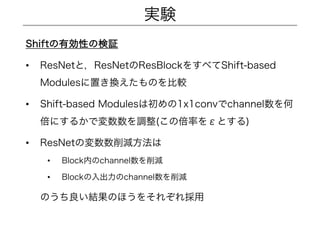 [DL Hacks]Shift: A Zero FLOP, Zero Parameter Alternative to Spatial Convolutions | PDF