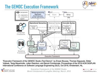 Execution Framework of the GEMOC Studio | PDF