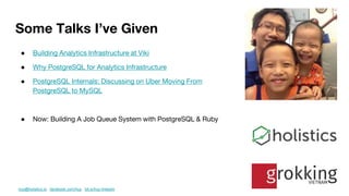 Grokking TechTalk #24: Thiết kế hệ thống Background Job Queue bằng Ruby & PostgreSQL | PPT