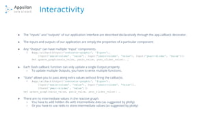Tech Talk - Overview of Dash framework for building dashboards | PPT