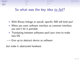 Unified Hardware Abstraction Layer with Device Masquerade | PPT