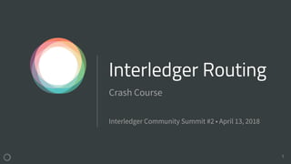 Interledger Routing | PPT