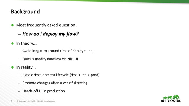 Apache NiFi Meetup - Introduction to NiFi Registry | PPT