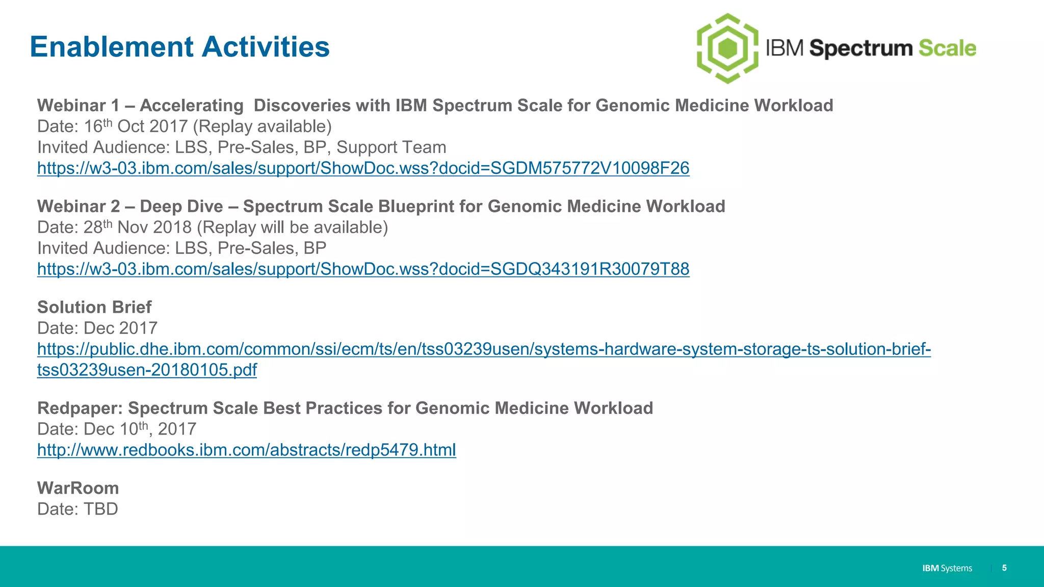 Ibm Spectrum Scale Best Practices For Genomics Medicine Workloads Ppt