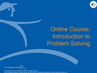 UMass Online Introduction to Problem Solving | PPT