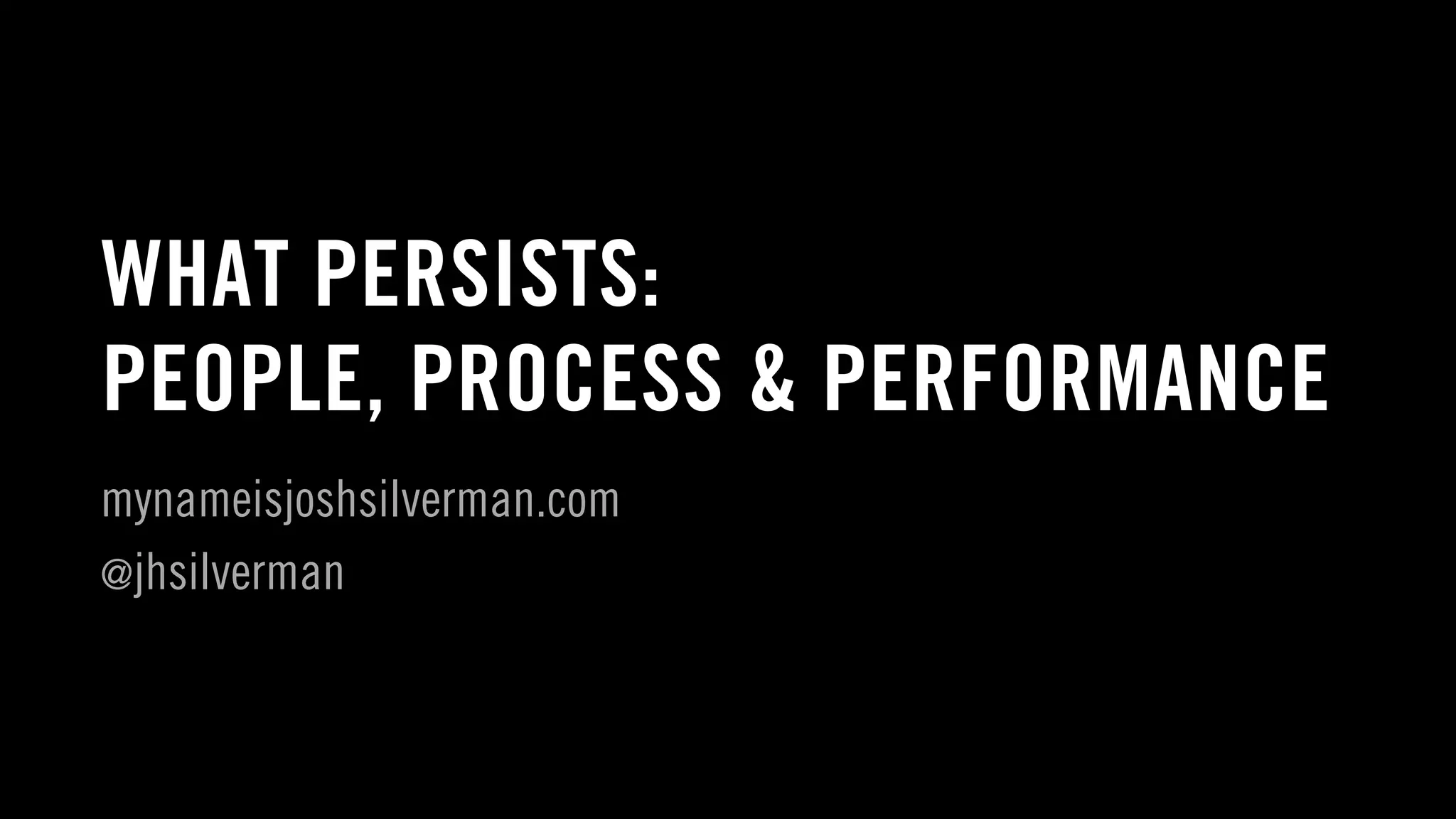 What Persists: People, Process, and Performance – HOW Design Live 2018 ...