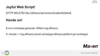 How to extend (properly) and old Alfresco Share feature | PPTX