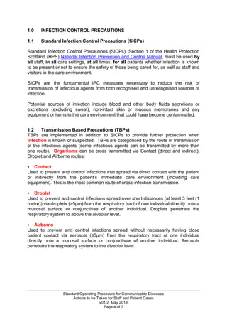 2018 05-01-communicable-diseases-sop-v012 | PDF