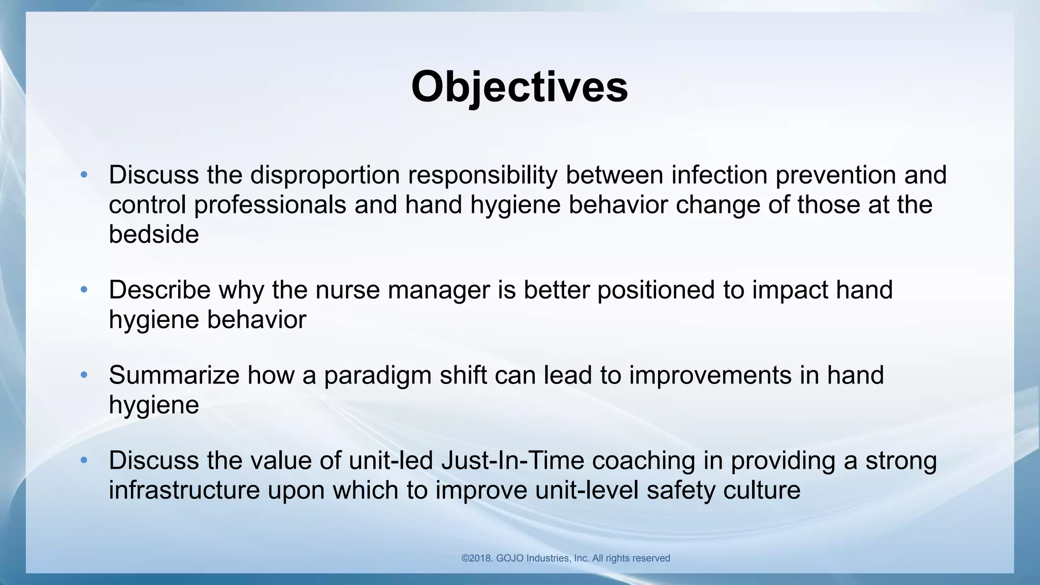 Complexities of hand hygiene by GOJO | PDF