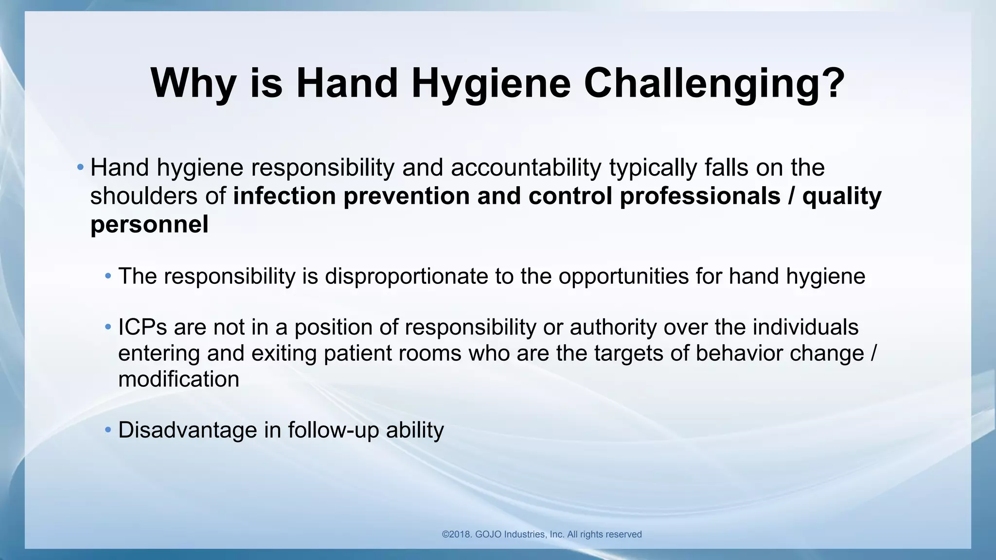 Complexities of hand hygiene by GOJO | PDF