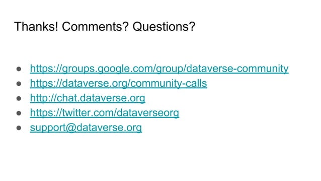 Analyzing Research Data Using the Dataverse Framework | PDF