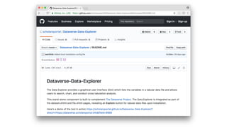 Analyzing Research Data Using the Dataverse Framework | PPT