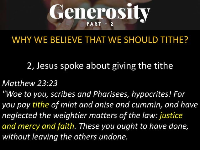 Part-2 : Generosity | PPT
