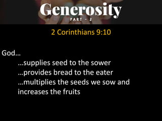 Part-2 : Generosity | PPTX