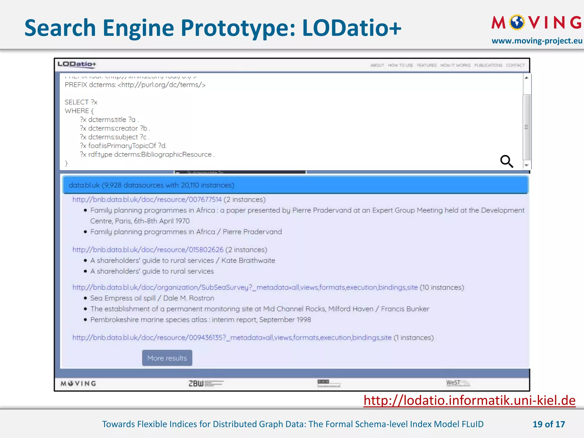 Towards Flexible Indices for Distributed Graph Data: The Formal Schema-level Index Model FLuID | PPT