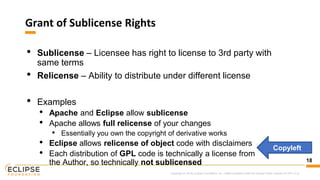 OSS licenses and the Eclipse Public License | PPTX