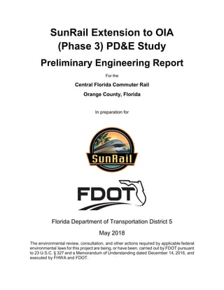 SunRail Extension to OIA Preliminary Report | PDF
