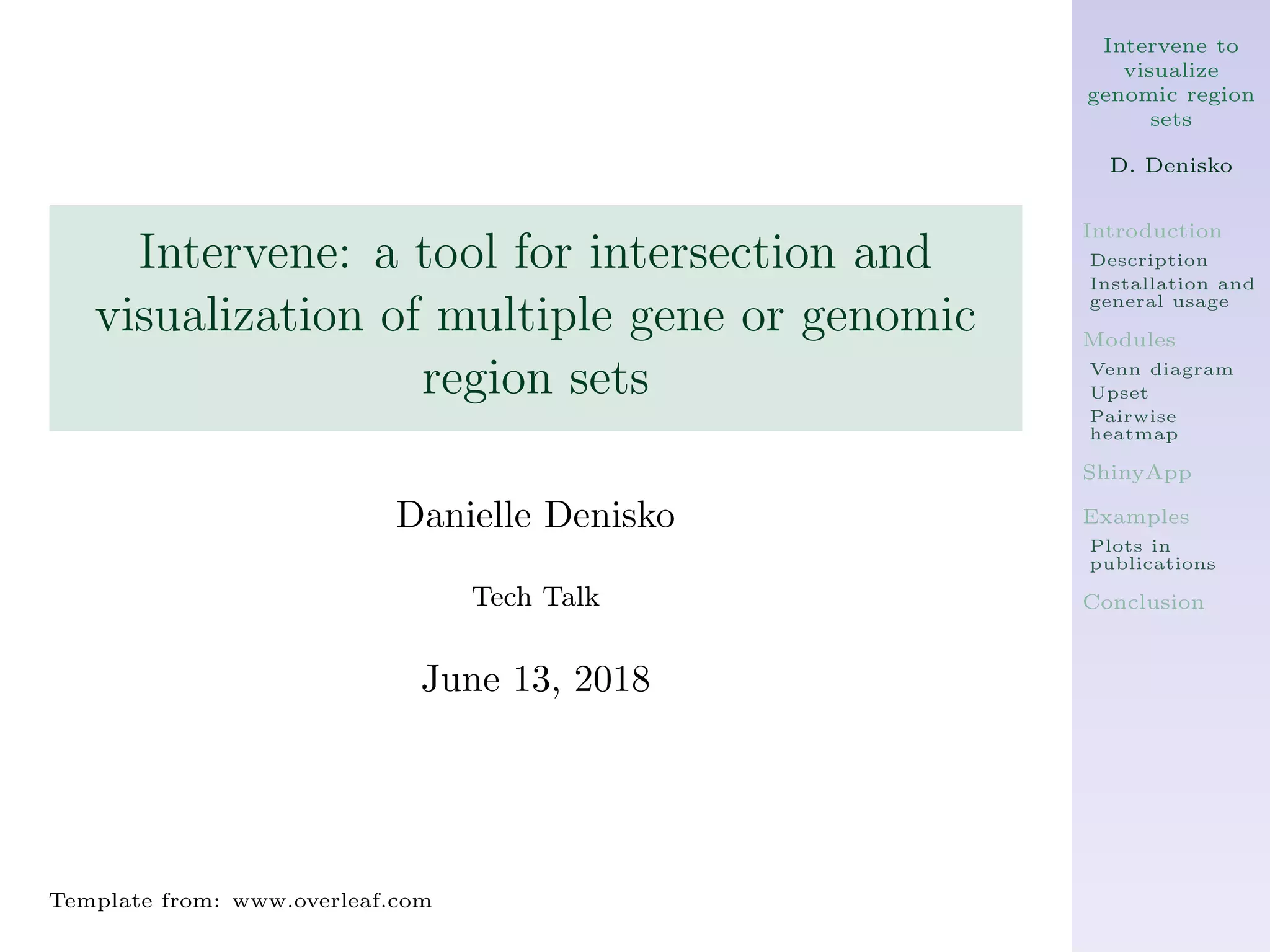 Intervene: a tool for intersection and visualization of multiple gene ...