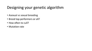 An introduction to Genetic Algorithms (Dublin Data Science) | PPTX | Genetics | Science