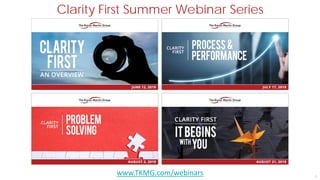 Clarity First: Purpose and Priorities | PDF