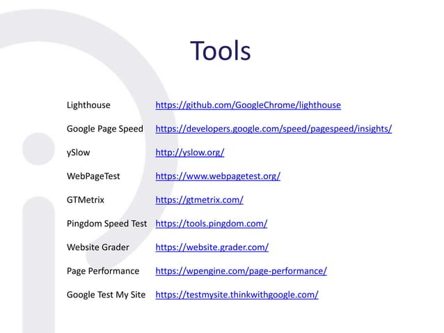 10 things to do to speed up your site | PPT