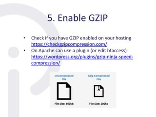 10 things to do to speed up your site | PPT