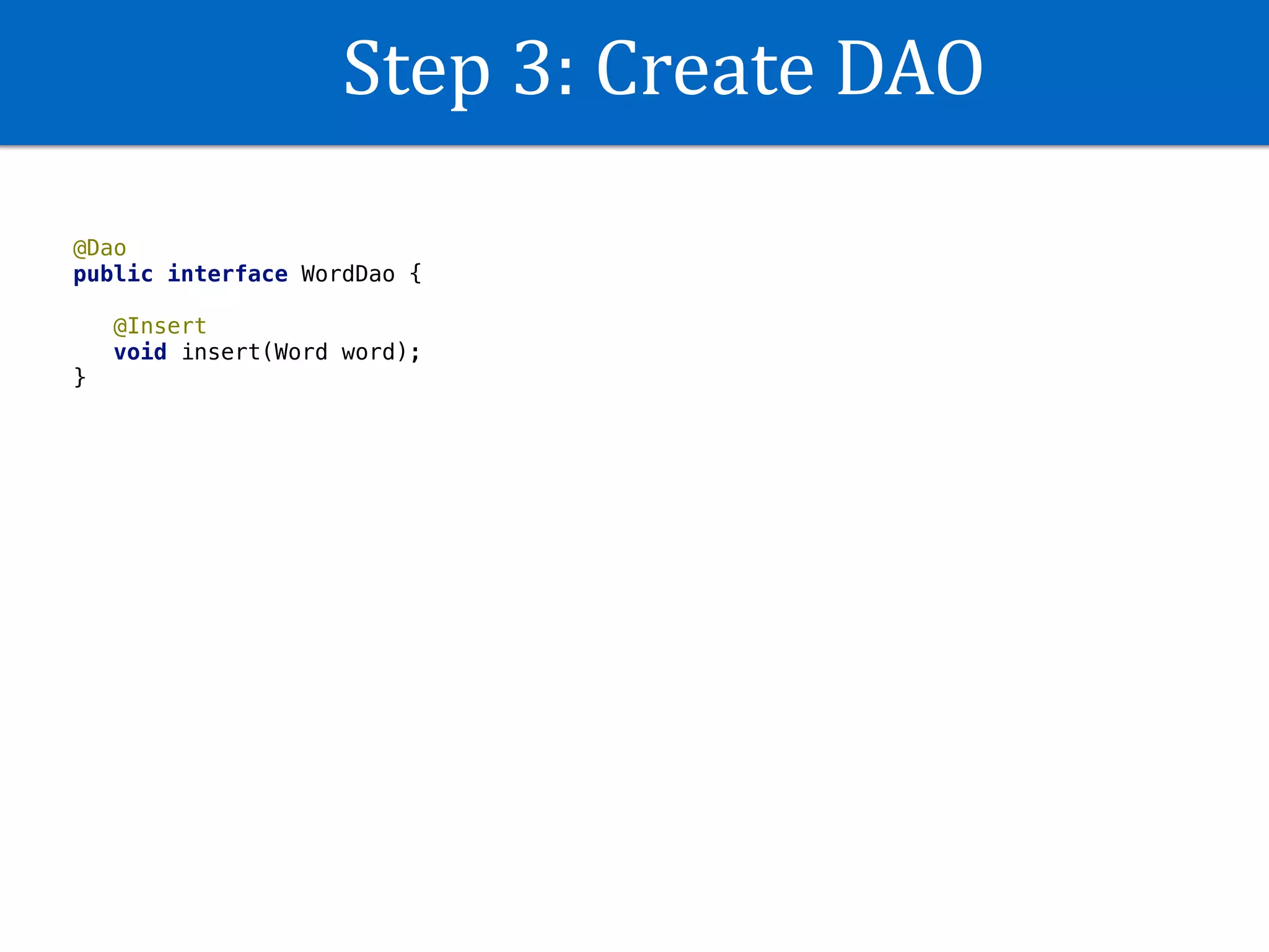 Android Jetpack Room Persistence Library Ppt