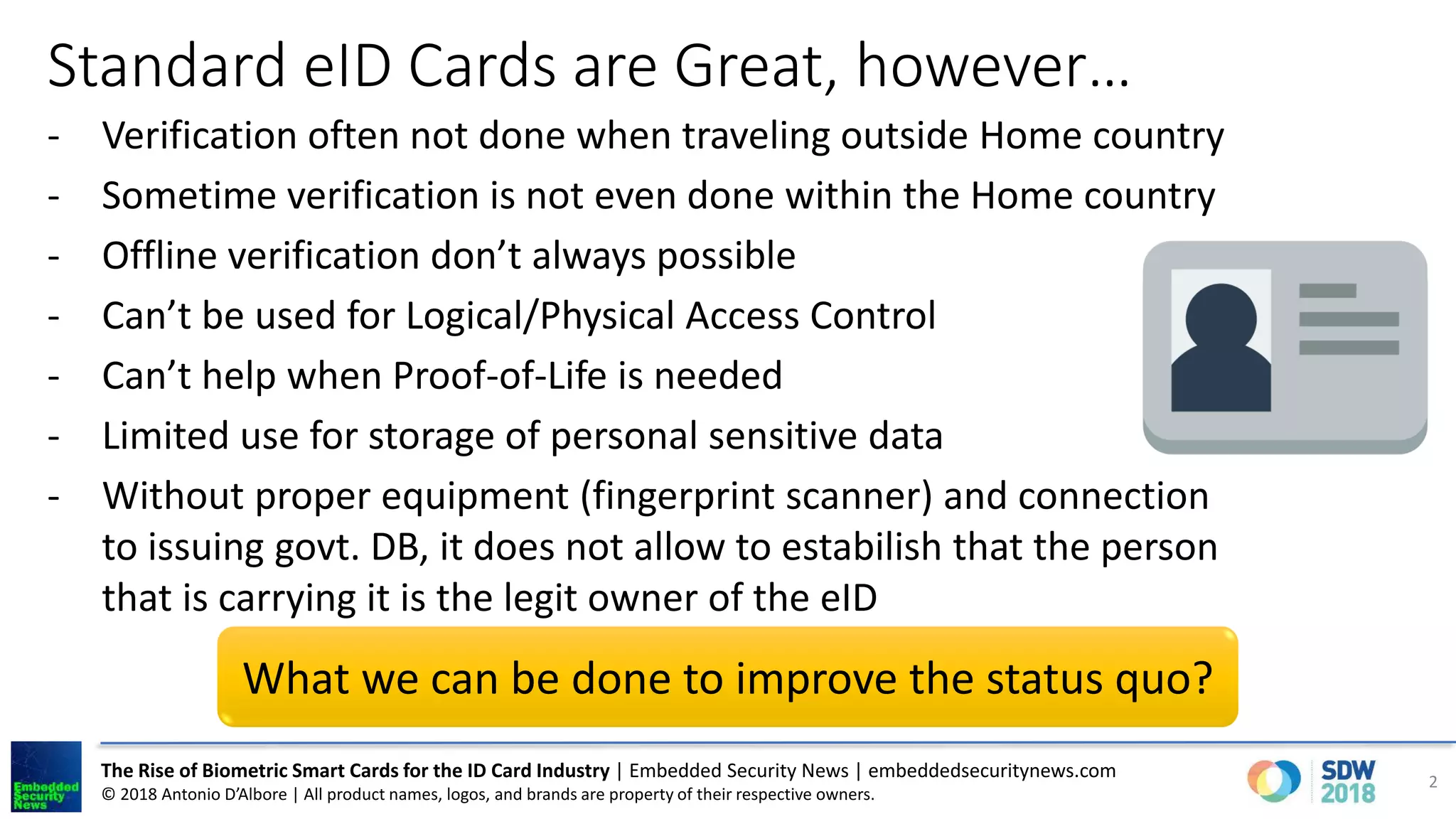 The Rise of Biometric Smart Cards for the ID Card Industry | PDF