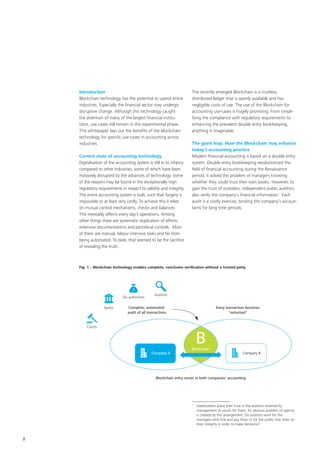 Blockchain Technology - A game-changer in accounting? | PDF