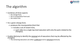 Provenance Annotation and Analysis to Support Process Re-Computation | PPT