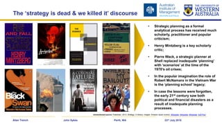 Strategy is Dead, Long Live Strategy! | PPT
