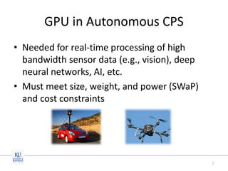 Protecting Real-Time GPU Kernels in Integrated CPU-GPU SoC Platforms | PPT