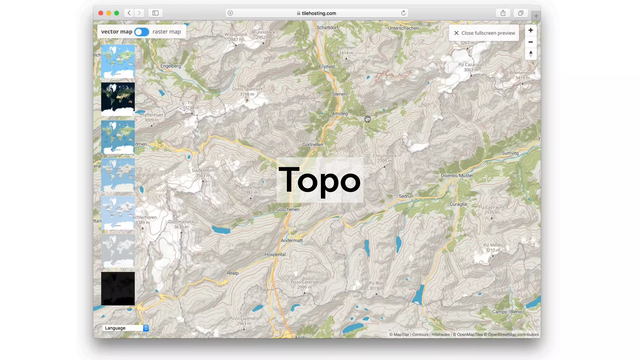 OpenMapTiles: Vector tiles from OpenStreetMap
