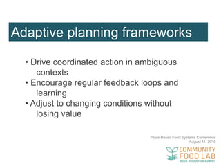 Adaptive Food System Planning for Place-Based Food Systems | PPTX
