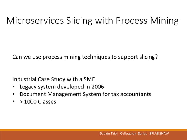 Microservices Patterns, Issues, Migration Processes | PPT