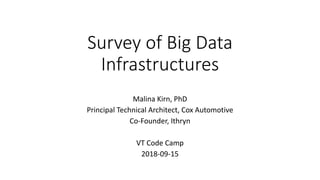 Survey of Big Data Infrastructures | PPT