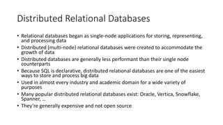 Survey of Big Data Infrastructures | PPT