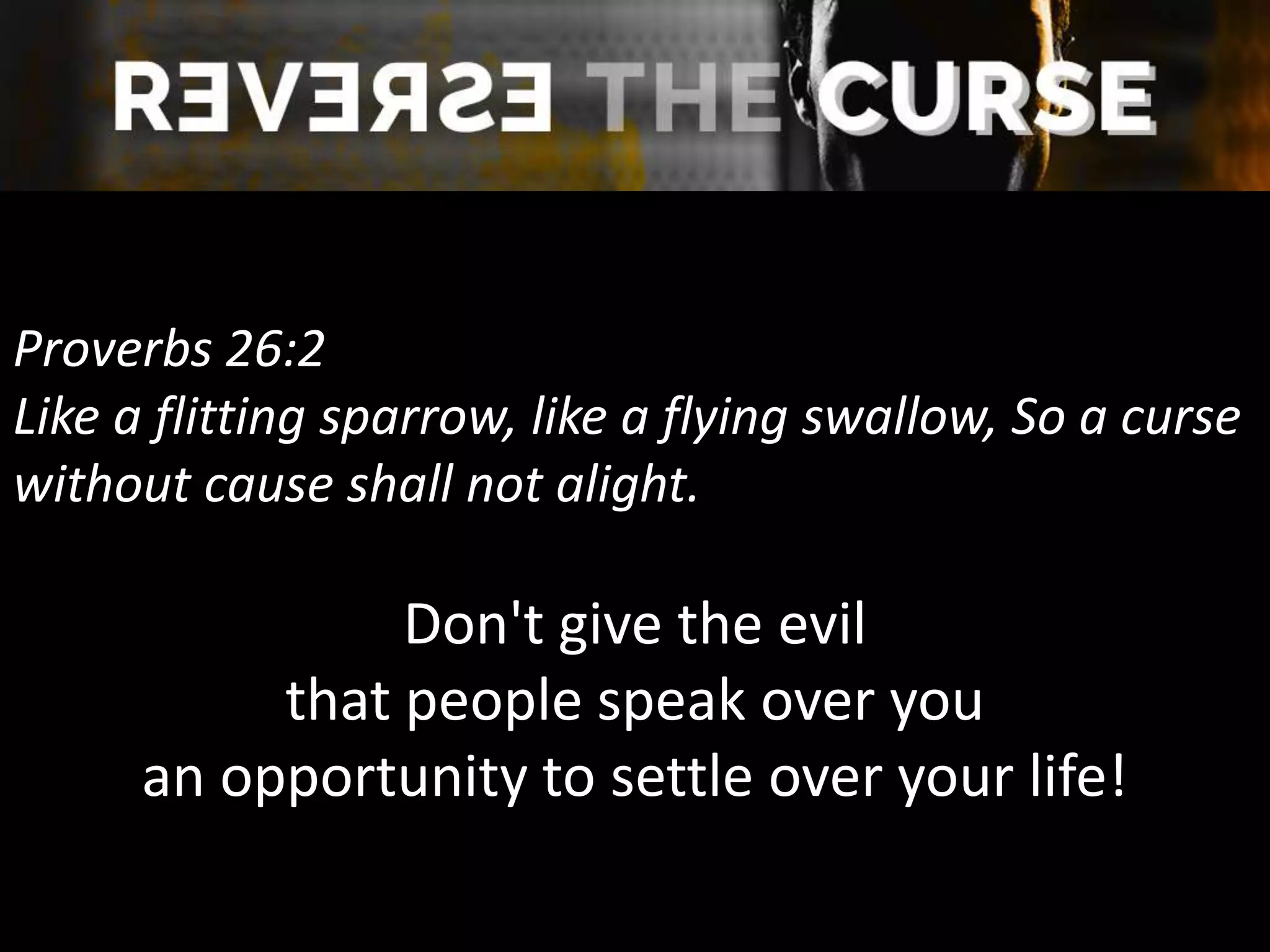 Reverse the Curse | PPTX