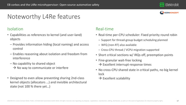 EB corbos and the L4Re microhypervisor: Open-source automotive safety ...