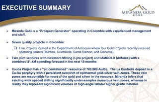 Miranda Gold Corp. Corporate Presentation Sept 20 2018 Rev | PDF